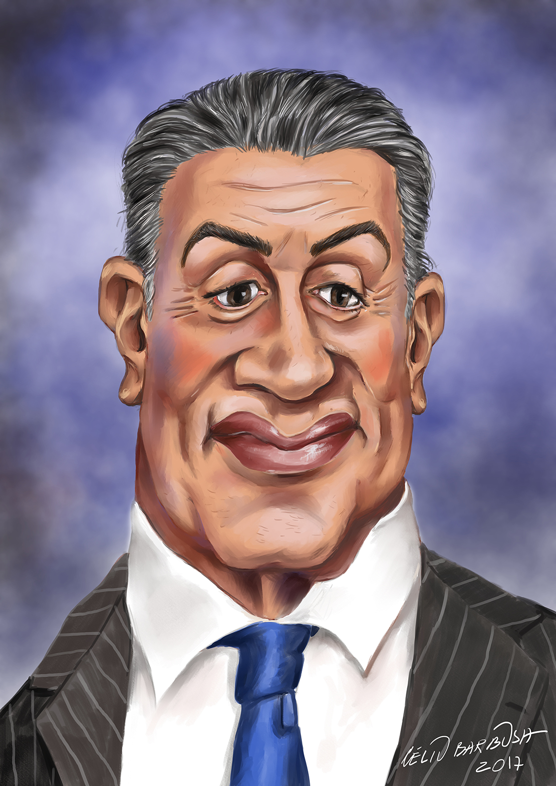 Estúdio Célio Barbosa: Caricatura Sylvester Stallone