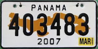 JimBob's License Plates : Panama Plates