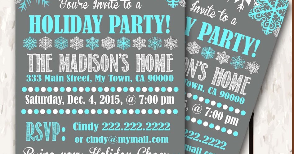 Mis 2 Manos: Made by My Hands: Christmas Invitations Silver and Black
