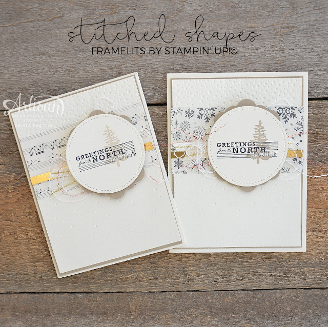 Stampin' Dolce: stitched shapes framelits - artisan design team blog hop
