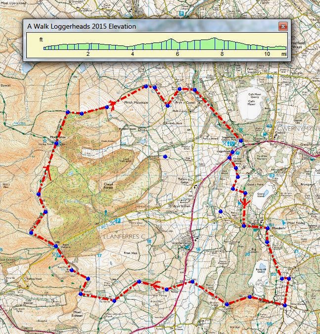 H T Fell Walking Club: A walk from Loggerheads