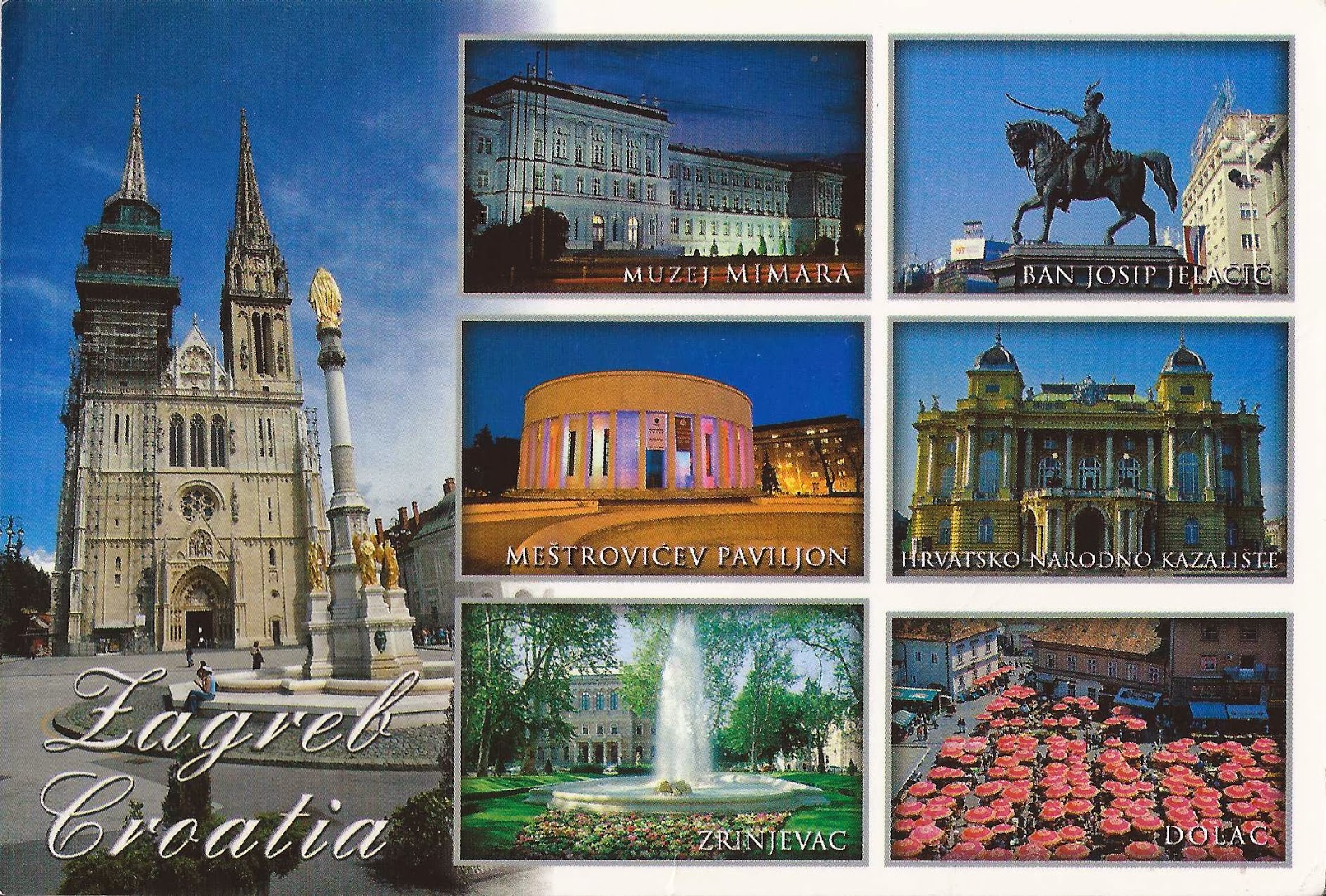 A Journey of Postcards: The capital of Croatia