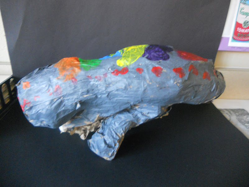 Electrick Canvas: Paper Mache: Mrs. Charles 6th Grade Class
