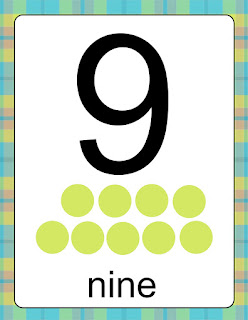 Little Stars Early Learning: Number posters with counting dots