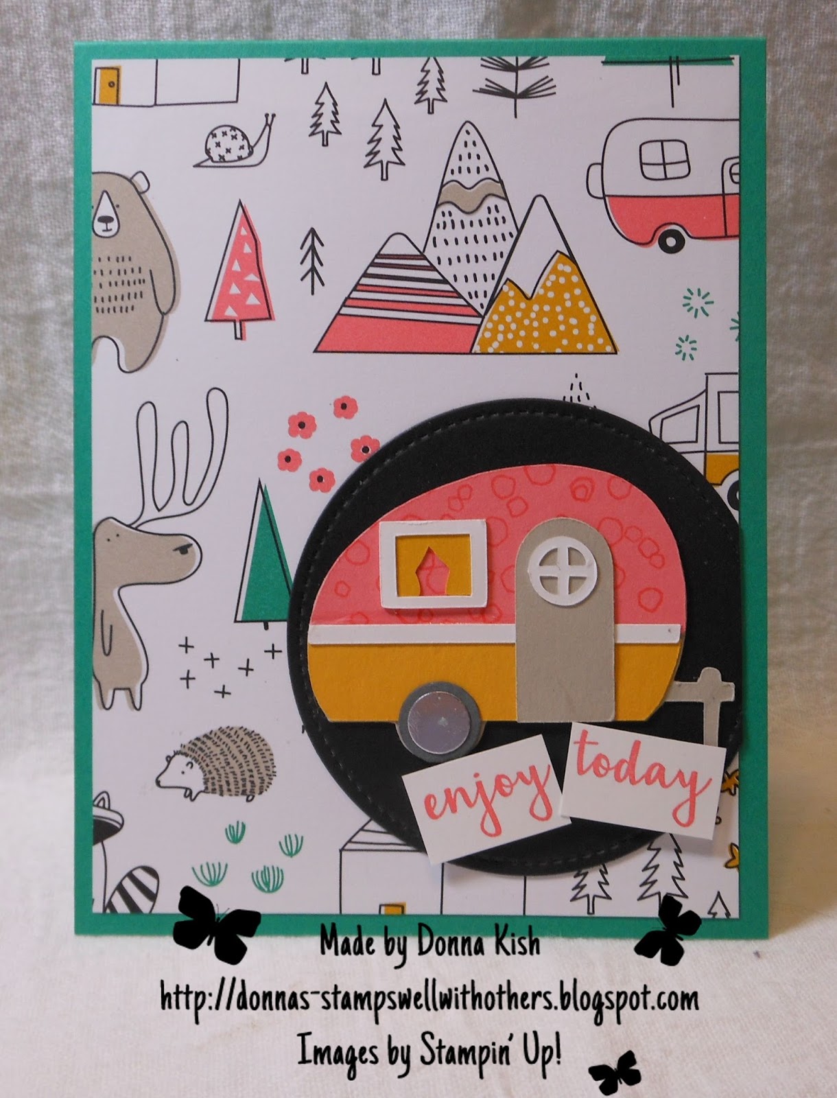 Stamps Well With Others: Camper Card