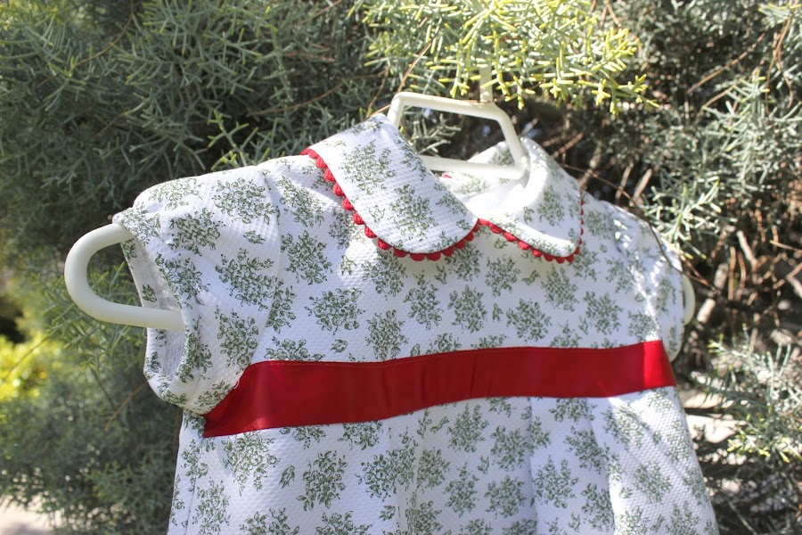 DIY Ropa de bebé: Vestido de flores y mangas de globo (patrón incluido ...