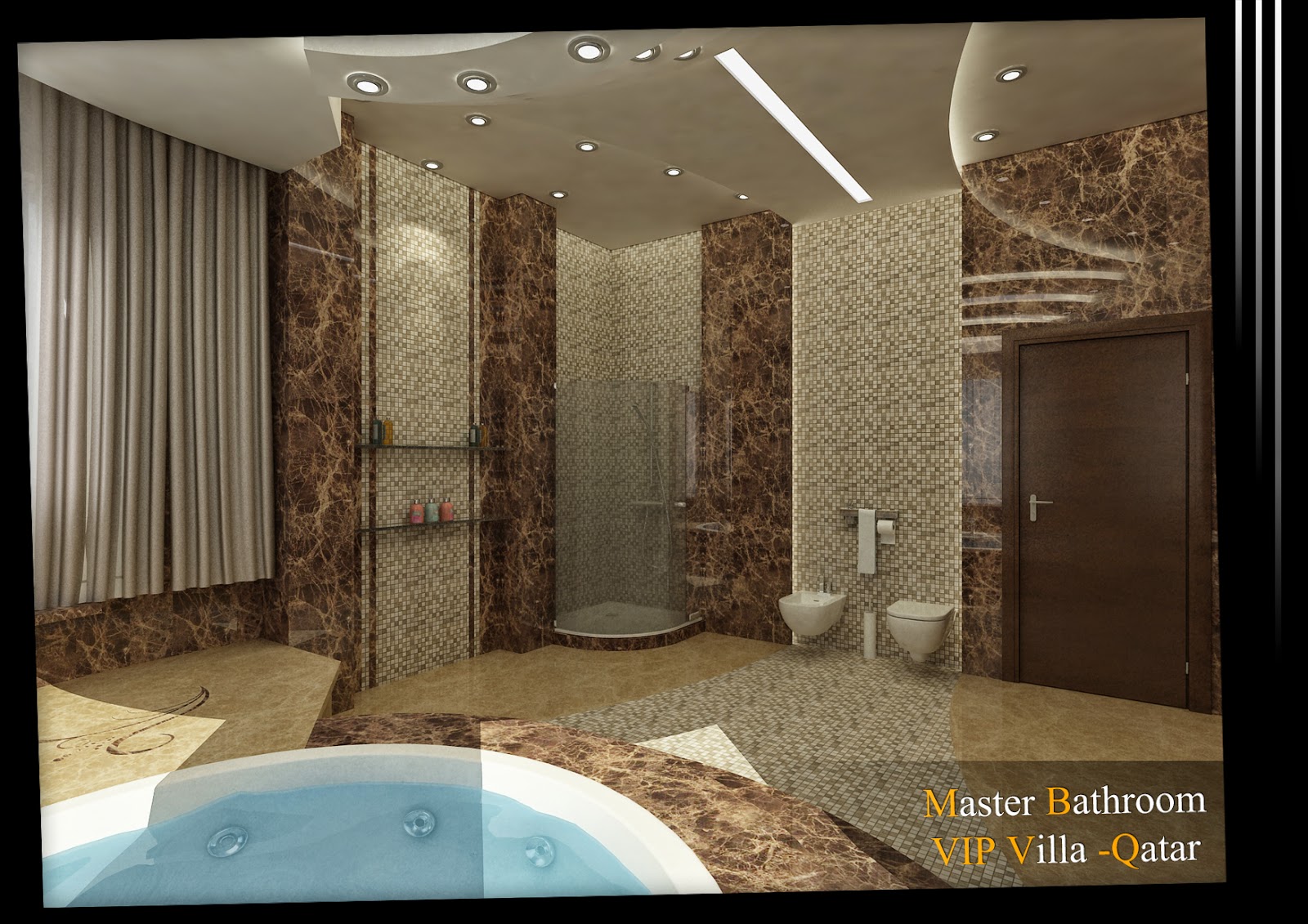 Arch.Michael Boules: Interior Design For Master Bathroom - VIP Villa ...