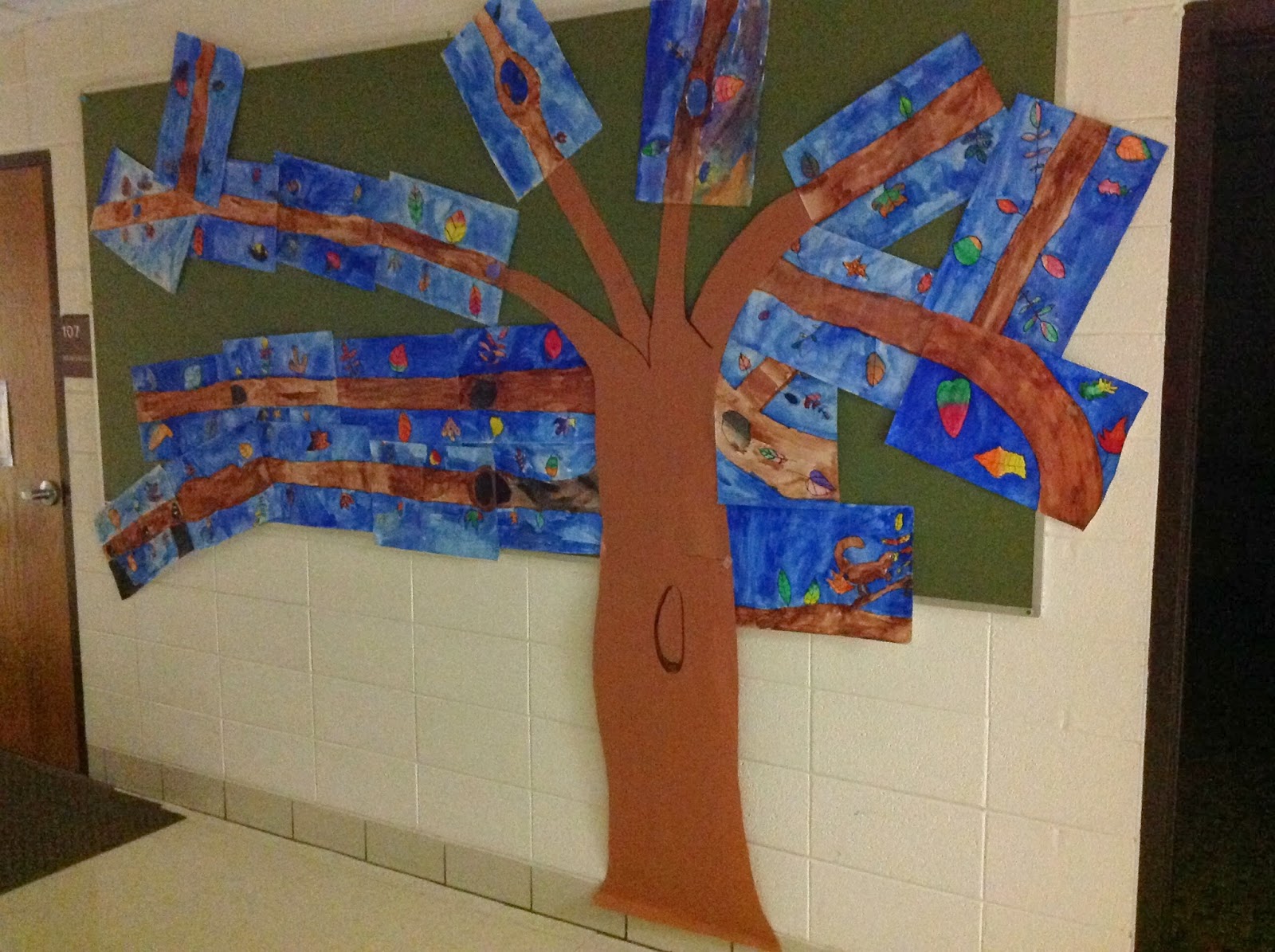 The Artsy Fartsy Art Room: 5th Grade Collaborative Trees