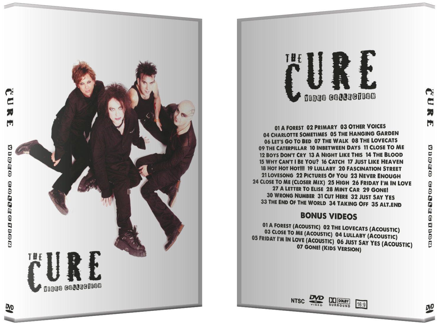 SALES VIDEOGRAFIAS - VENDA DE DVD`s: THE CURE - VIDEO COLLECTION
