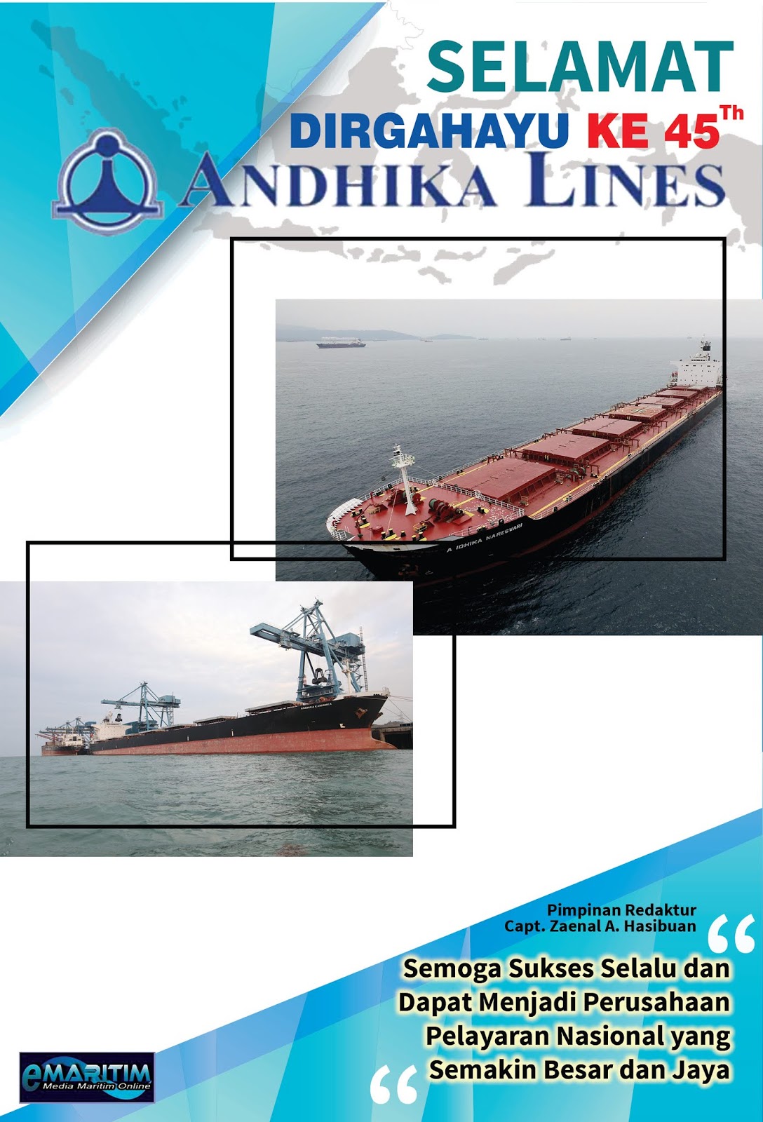 Selamat Dirgahayu PT Andhika Lines Ke 45 Tahun