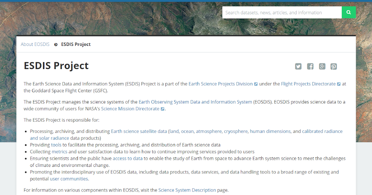 LI Xu's World: Data: ESDIS Project