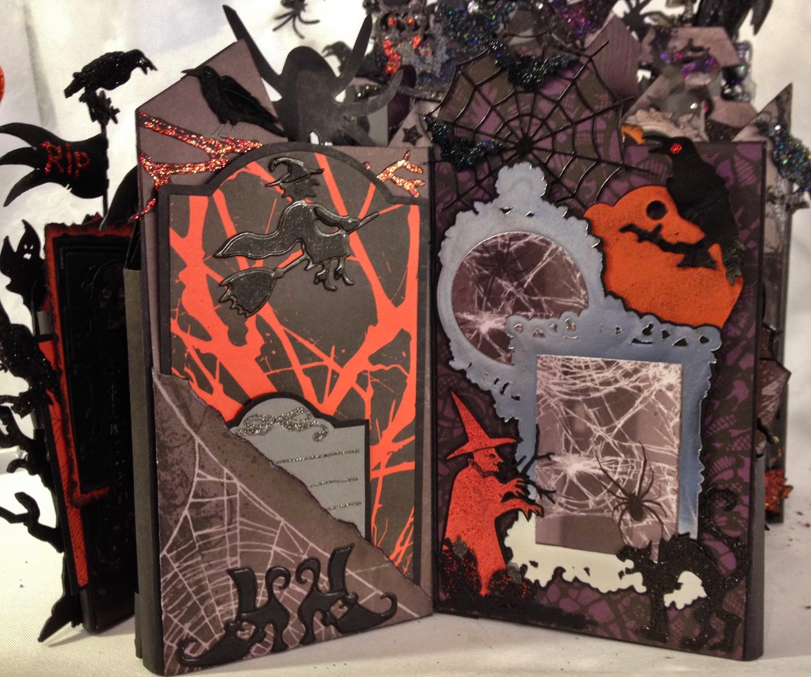 Recollections spooky castle Halloween mini album | annes papercreations ...