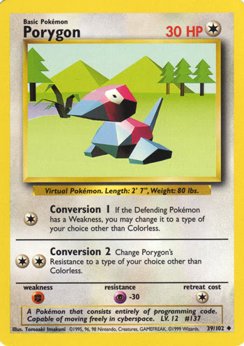 A Card for the Day: Porygon - Pokemon TCG