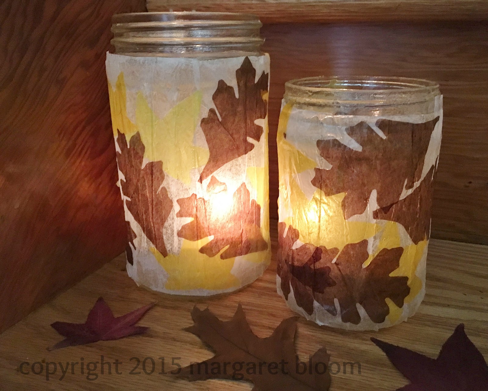 we bloom here: tutorial :: autumn leaf lantern