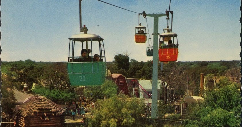 GORILLAS DON'T BLOG: Vintage Postcards - Six Flags Over Texas