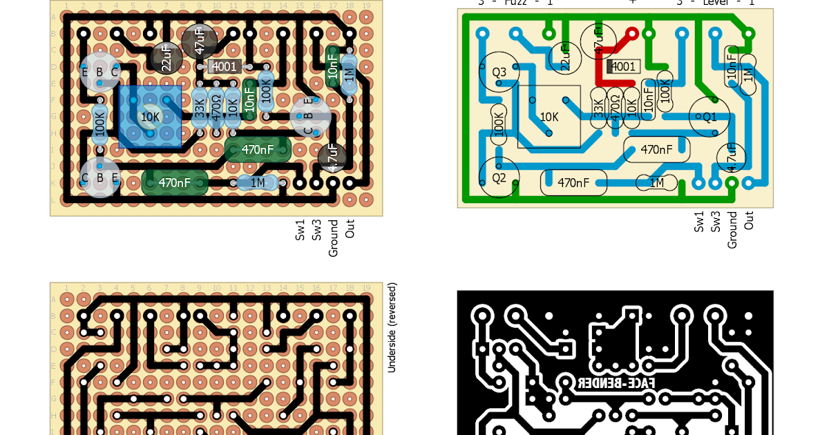 Perf and PCB Effects Layouts: Face-Bender
