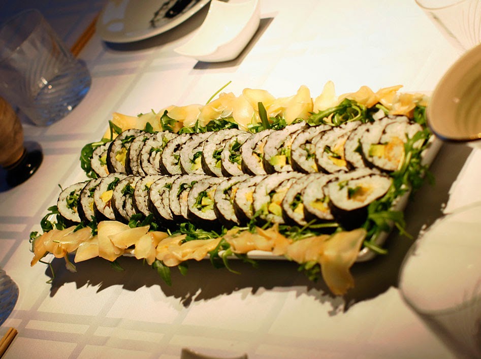 Sushi með humar tempura