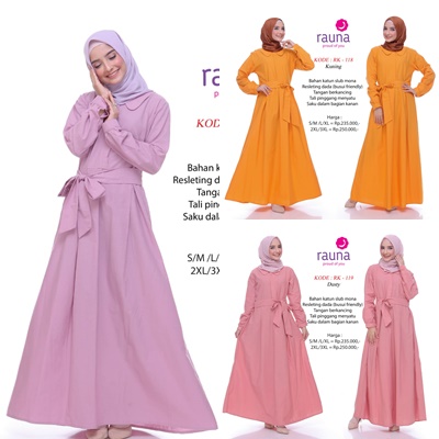 KOLEKSI GAMIS RAUNA TERBARU RK 117, 118, 119
