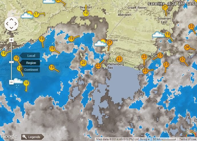 Mossel Bay Weather Observation, South Africa : Update: Cold Front/Cut ...