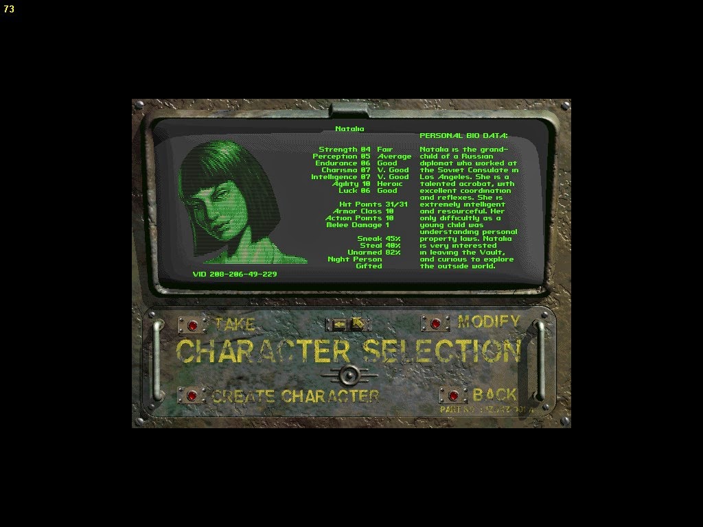 And I Might as Well Play Them: Fallout - Part 1: The Character Createning