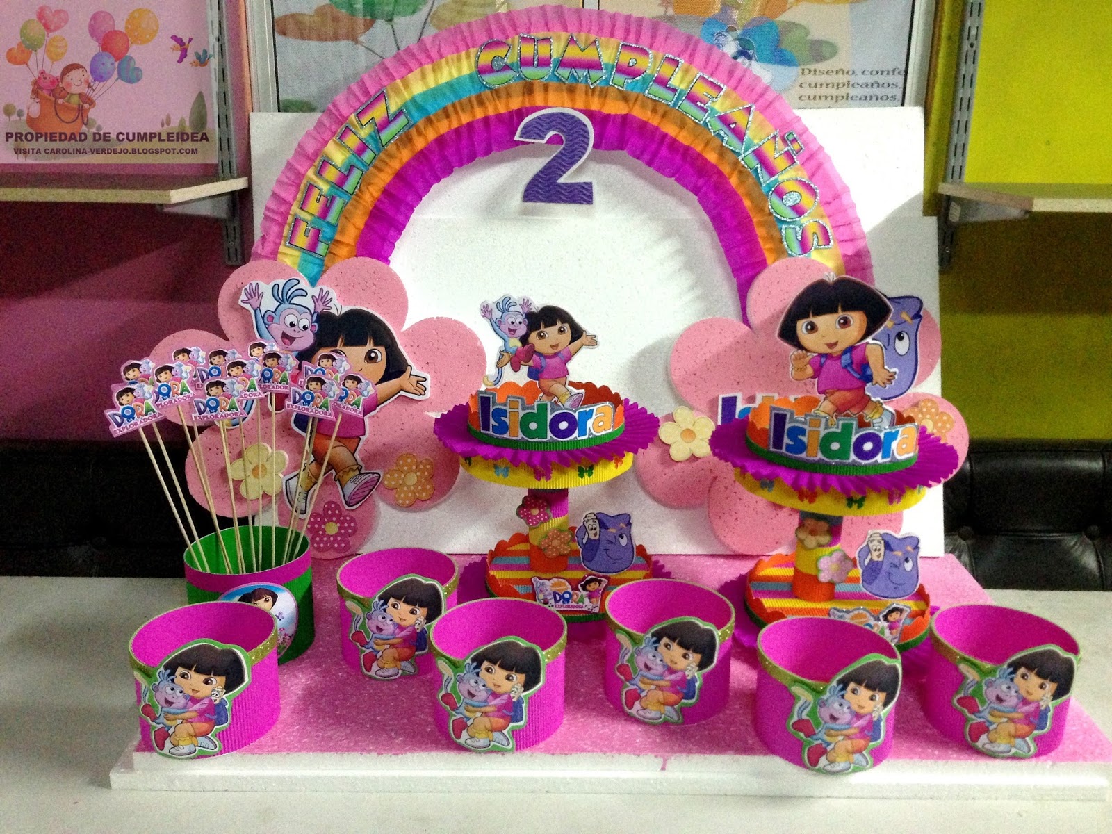 Adornos de cumpleaños de dora la exploradora - Imagui