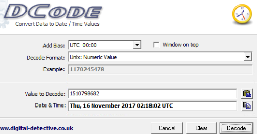 neonprimetime security , just trying to help: Date Time Conversions with DCode