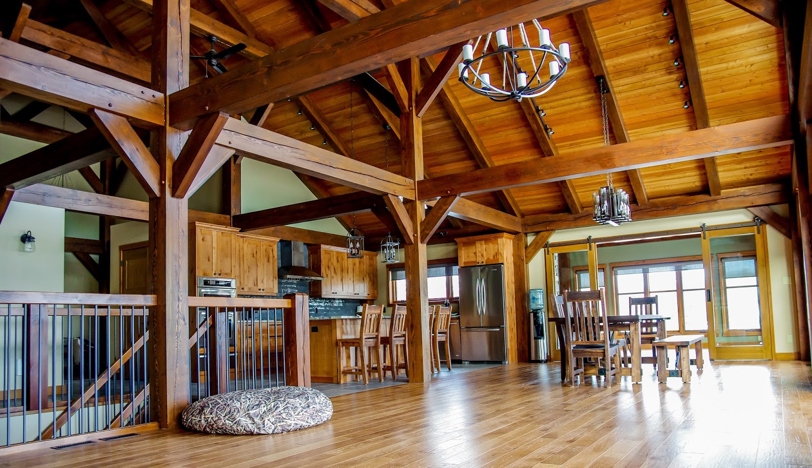 Beautiful Inside and Out: Cabin Construction: Timber Frames