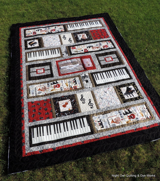 Night Owl Quilting & Dye Works: Eleanor's Music Quilt