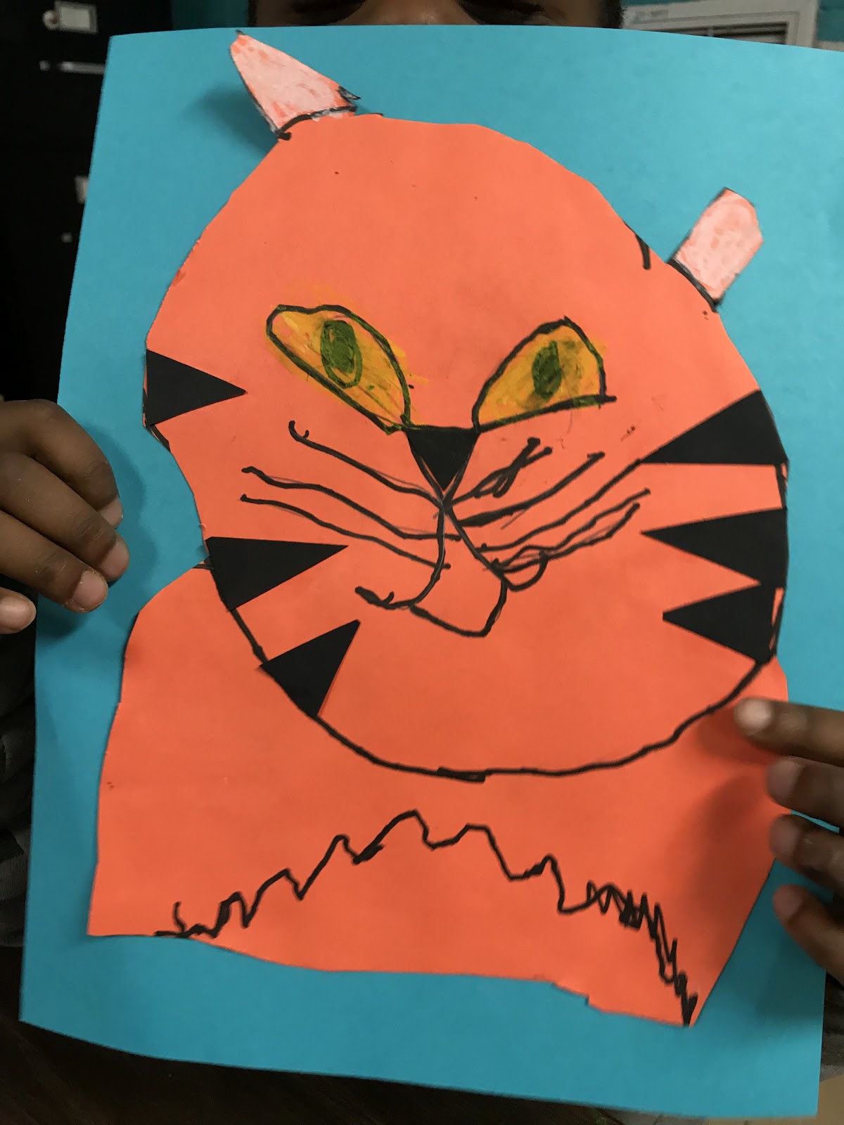 Elements of the Art Room: Kindergarten Tiger Collage