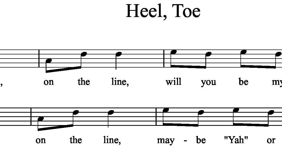 Heel, Toe, On the Line - Music a la Abbott - Amy Abbott - Kodály ...