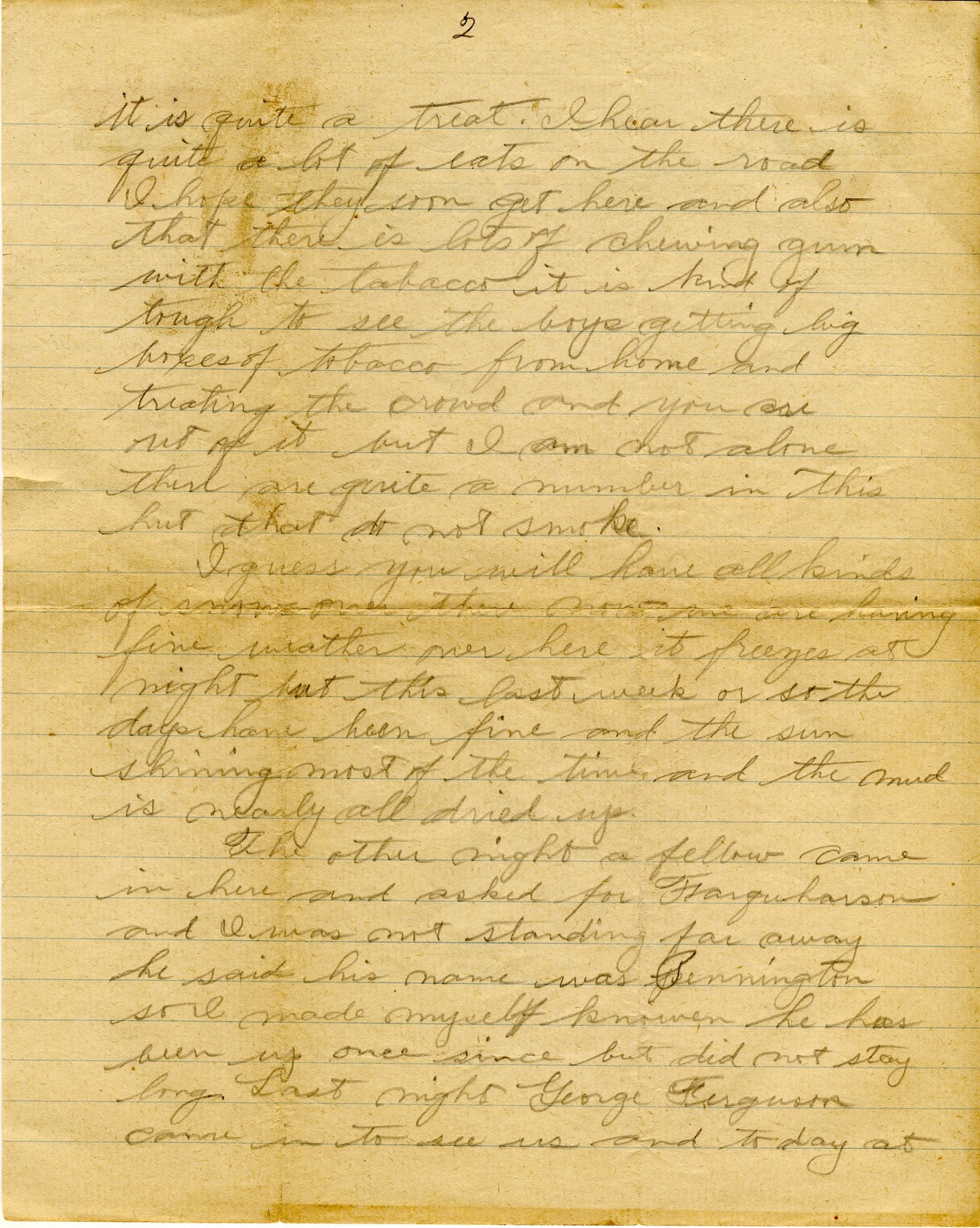 Letters From World War One: Dec. 10, 1916 Bramshott Camp