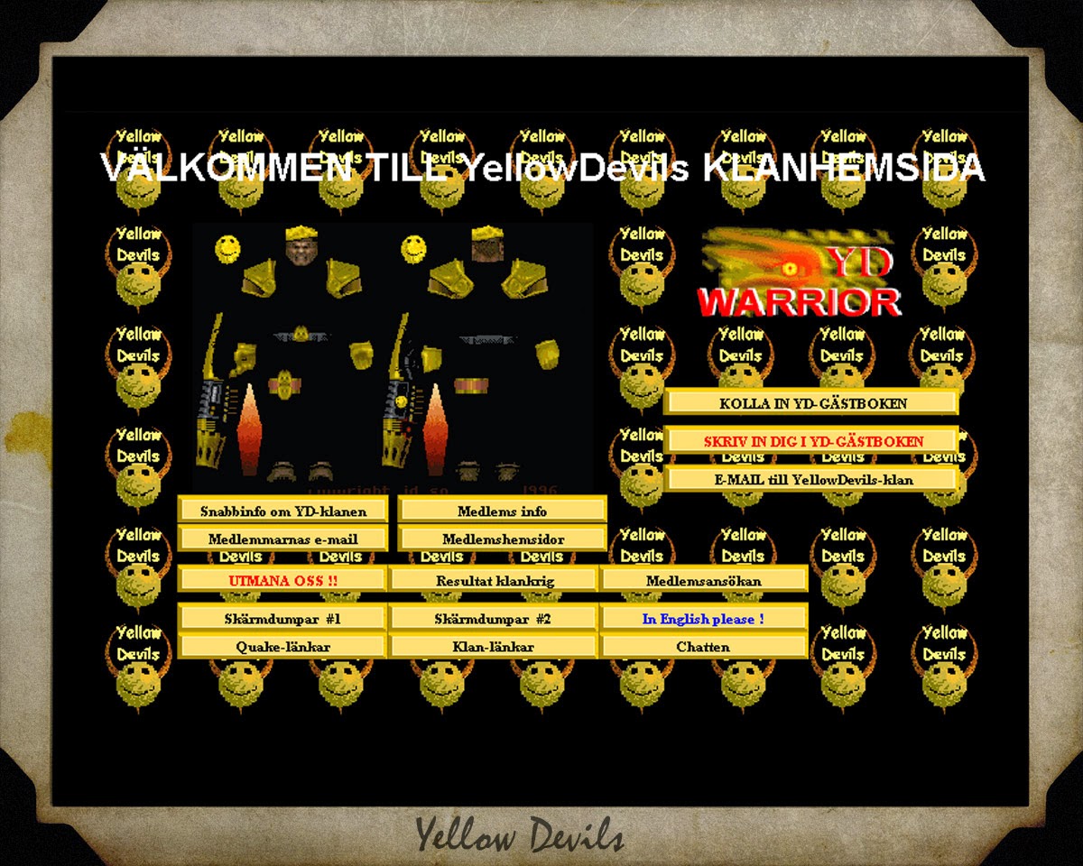 Quakeworldfans - nostalgi från Quakescenen: Yellow Devils