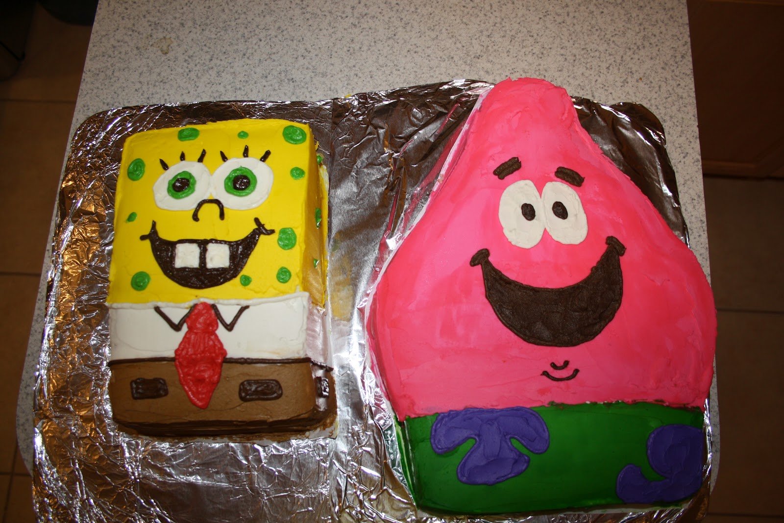 JillyCakes: Spongebob & Patrick Cakes 2/2010