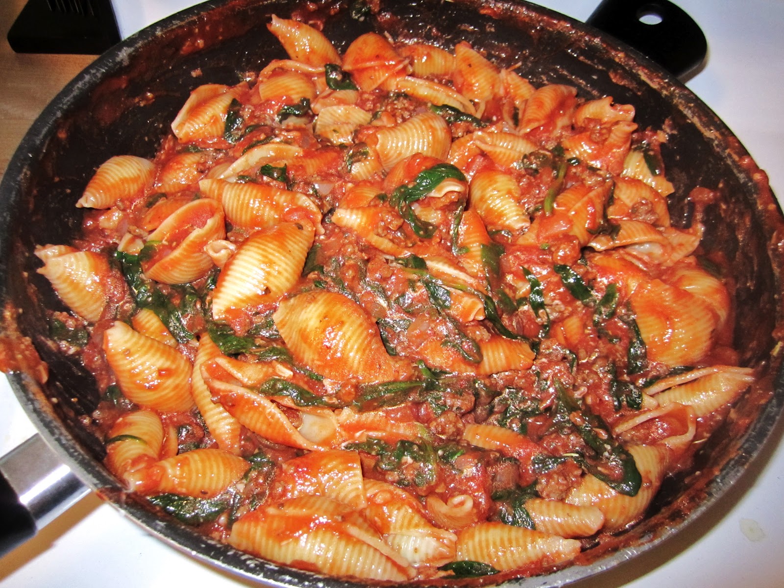 Out of the Frying Pan, Into the Oven: Baked Shells with a Spinach and ...