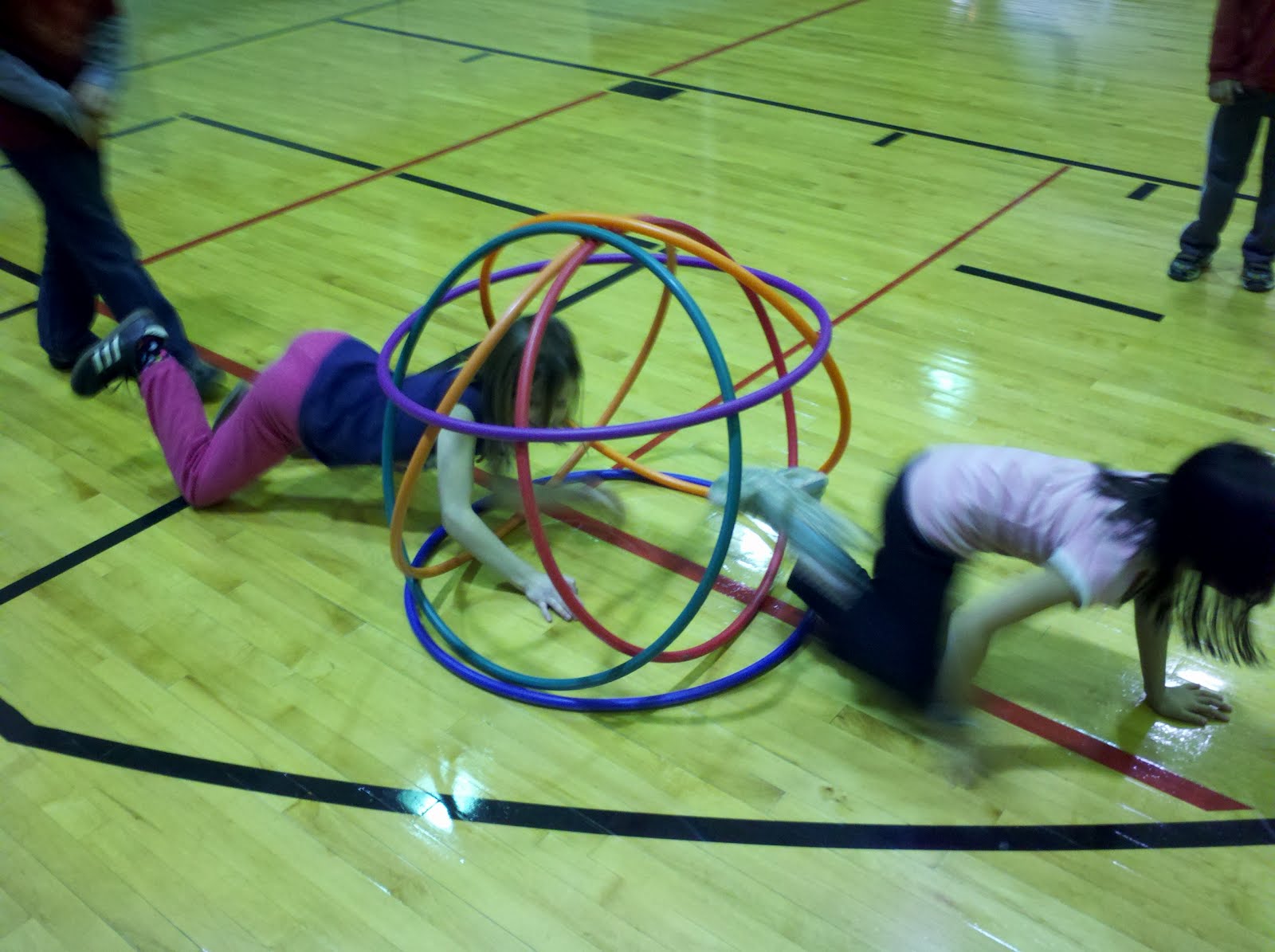 Mr. Lau's Physical Education Class: Cooperative games and activities