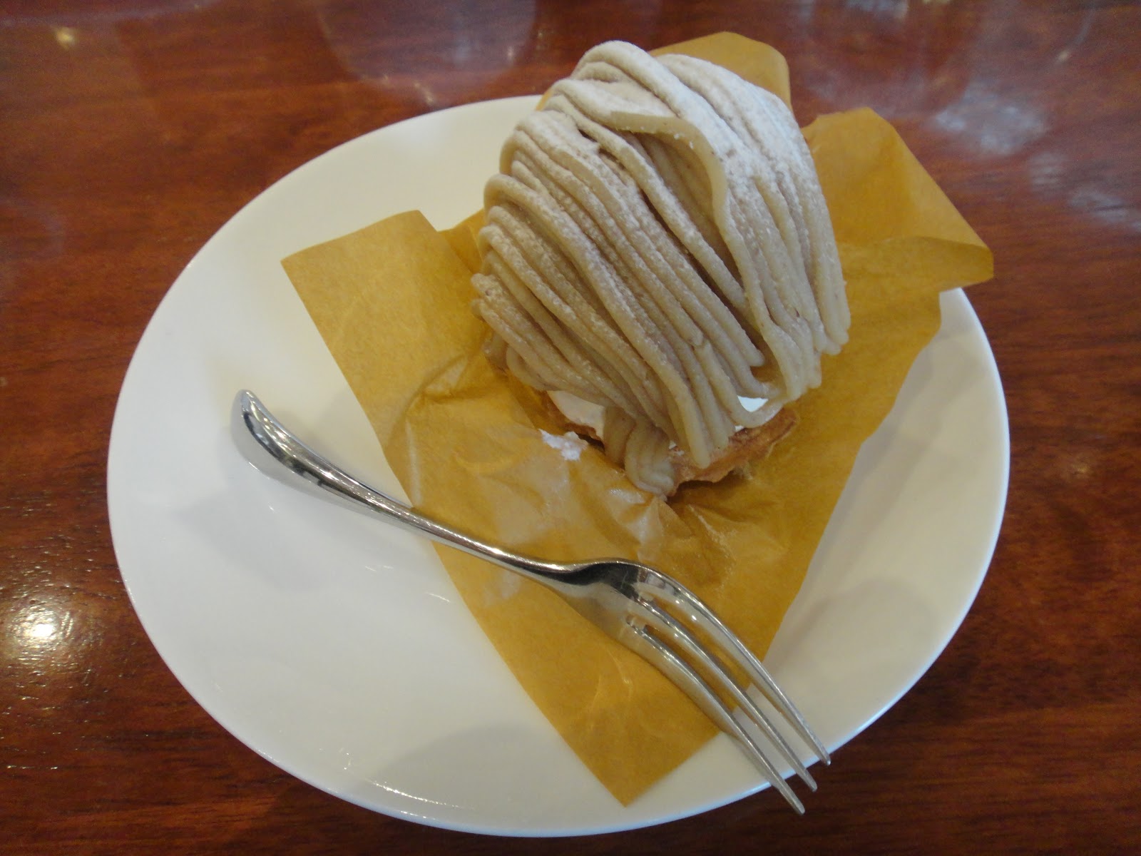 Coffee and Cake in Japan: Chestnut Cake and Midori White Chocolate ...