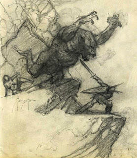 Cap'n's Comics: Some Pencils by Frank Frazetta