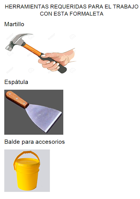 FORMALETAS PARA ESTRUCTURAS EN CONCRETO