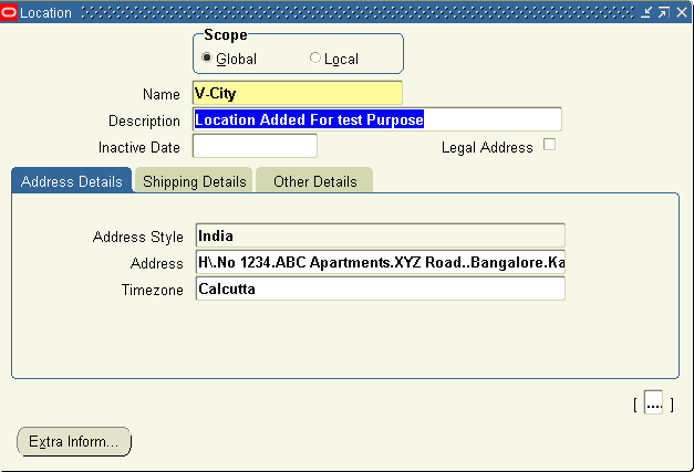 Oracle Inventory Defining Location « Learn Oracle