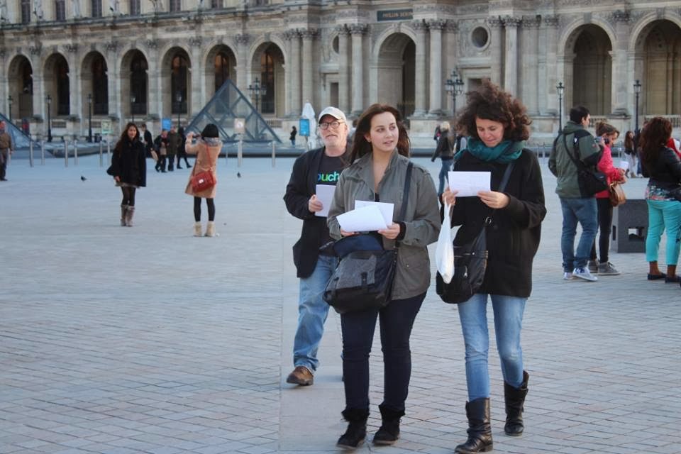The Paris Papers: Passing out Posters at the Louvre