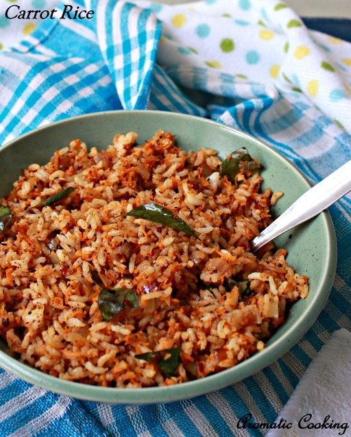 Aromatic Cooking: Carrot Rice