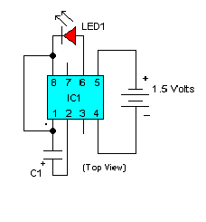 Led Flasher with the LM3909 IC - electronics