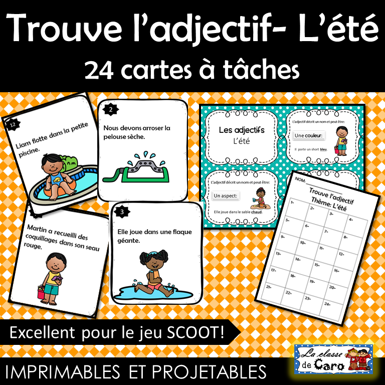 la classe de caro.: Cartes à tâches