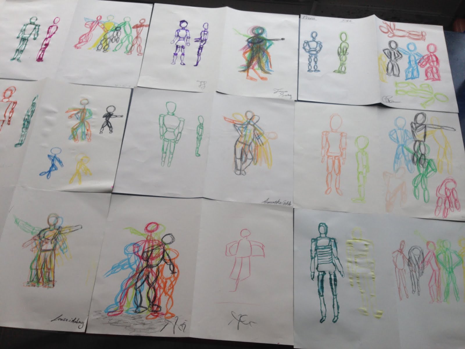 Art In The Classroom: Gestural Drawing- Capturing Movement using Oil ...