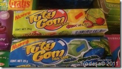 Productos, juguetes, publicidad retro y más : Chicles motita y futy gum