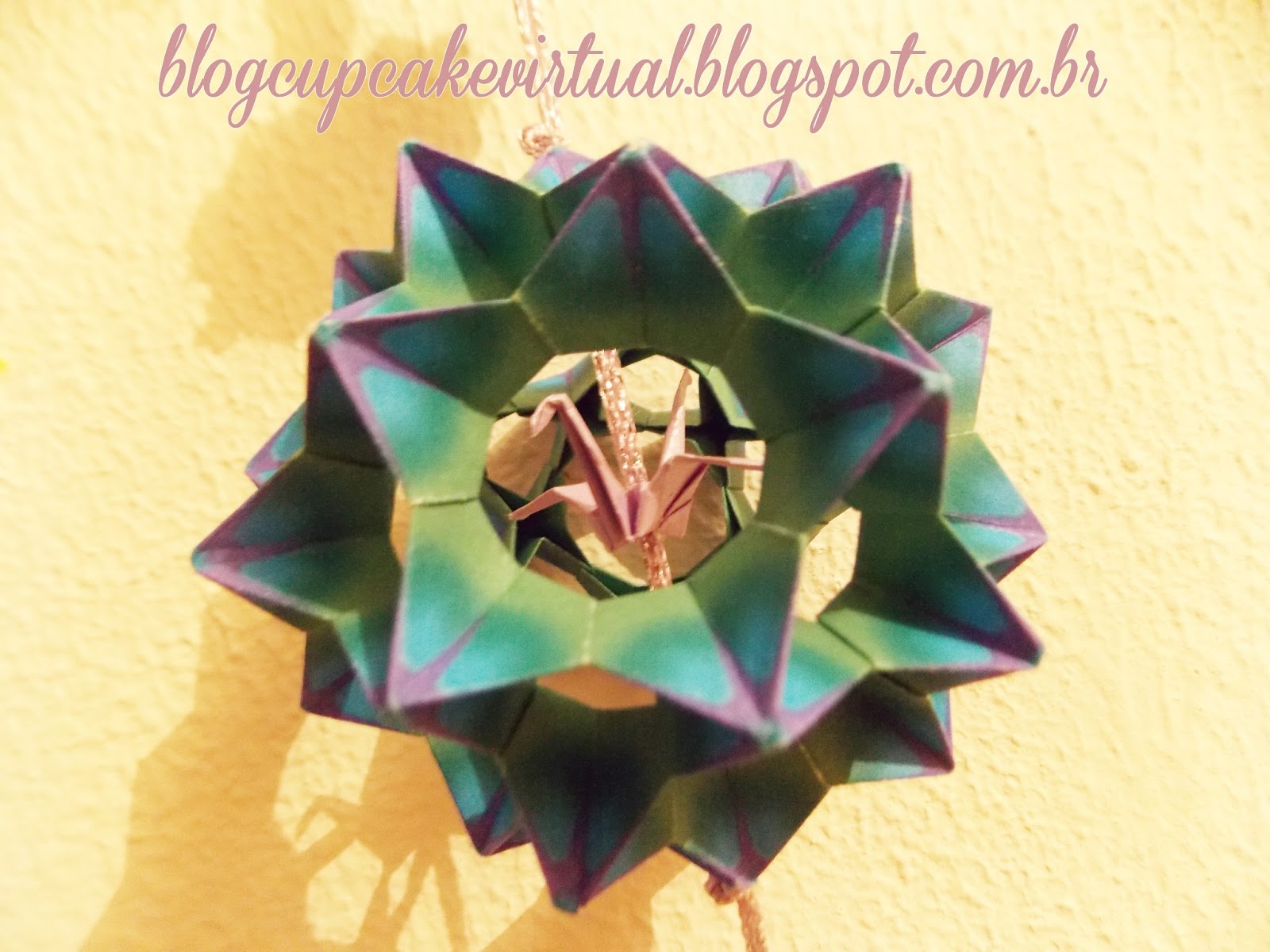 Cupcake Virtual: Origamis: Enfeite para Dani-> Kusudama Electra ...