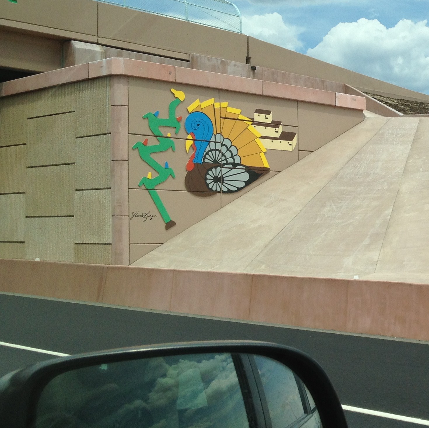 Blue Sky Mom: Freeway art..