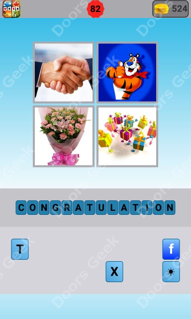 The New: 4 Pic 1 Word Level 82 Answer ~ Doors Geek