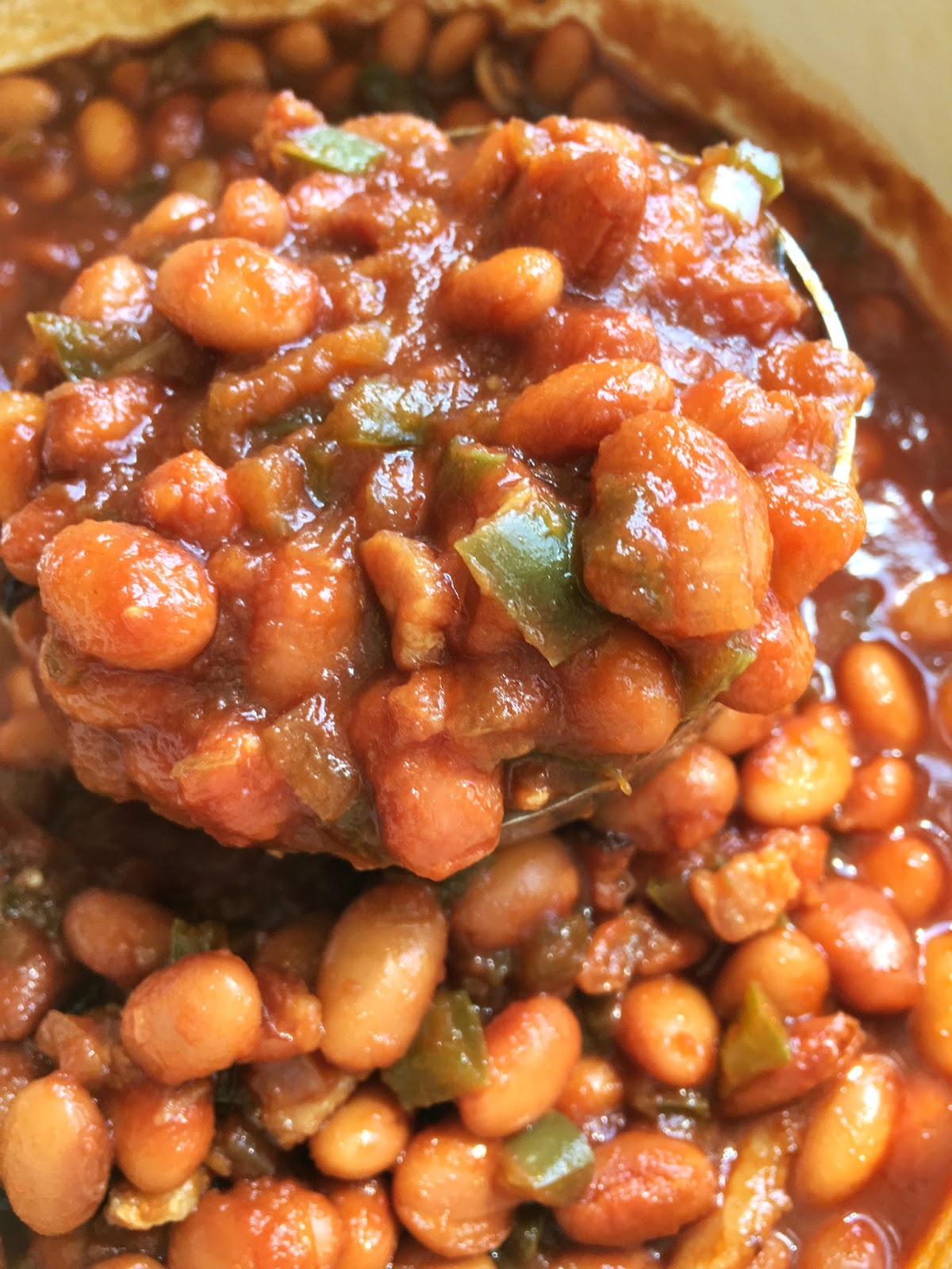 Tangy and Sweet Root Beer Baked Beans with Bacon - A Feast For The Eyes
