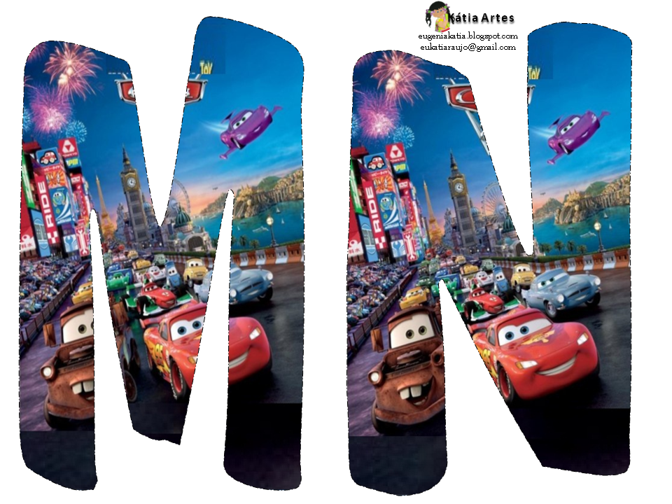 Alfabeto de Cars 2. - Oh my Alfabetos!